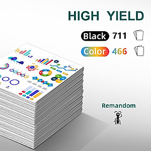 Remandom 63XL Ink Cartridges Black and Color Replacement for HP 63 63xl Ink Compatible with HP Officejet 3830 4650 5255 5258 4655 Envy 4520 4512 Deskjet 1112 2132 3630 Printer