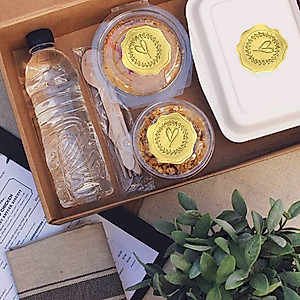 DJDZ 250pcs Gold Embossed Heart Envelope Seals Stickers for Wedding Invitations,Party Favors,Greeting Cards,Gift Packaging .etc (Gold, Self-Adhesive)