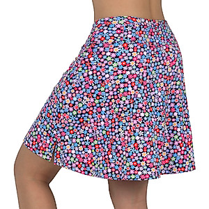 beroy Women's Active Performance Skort Lightweight Skirt for Running Tennis Golf Workout Sports(L Pink)