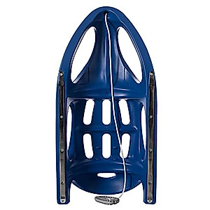 Unknown1 Kids Winter Plastic Outdoor Snow Sleigh Ice Sled Over 5 Years Blue