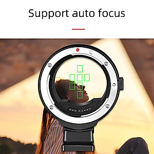 Lens Mount Adapter EF-EOS R Auto-Focus Lens Converter Control Ring for EF/EF-S Lens to Canon EOS R RP R3 R5 R50 R6 R7 R8 R10 Cameras