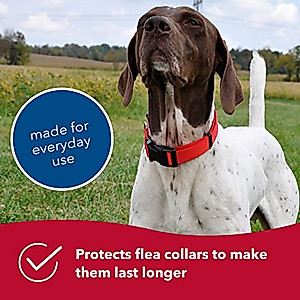 Coastal - Secureaway Flea Collar Protectors, Black, 1" x 18"-26"