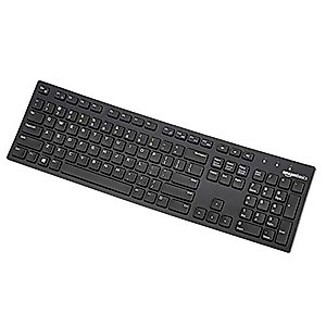 Amazon Basics Low-Profile Wired USB Keyboard with US Layout (QWERTY), Matte Black