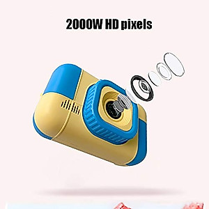 unmarked Selling High-Definition Dual-Camera Photo Children Digital Camera Baby Toytoy (Color : Blue Yellow)