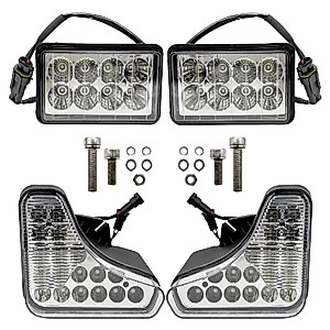 7251341 7138040 Front + Rear Complete LED Light Kit, Compatible with Bobcat Loader A770 S450 S510 S530 S550 S570 S590 S595 S630 S650 S740 S750 S770 S850 T450 T550 T590 T630 T650 T750 T770 T870