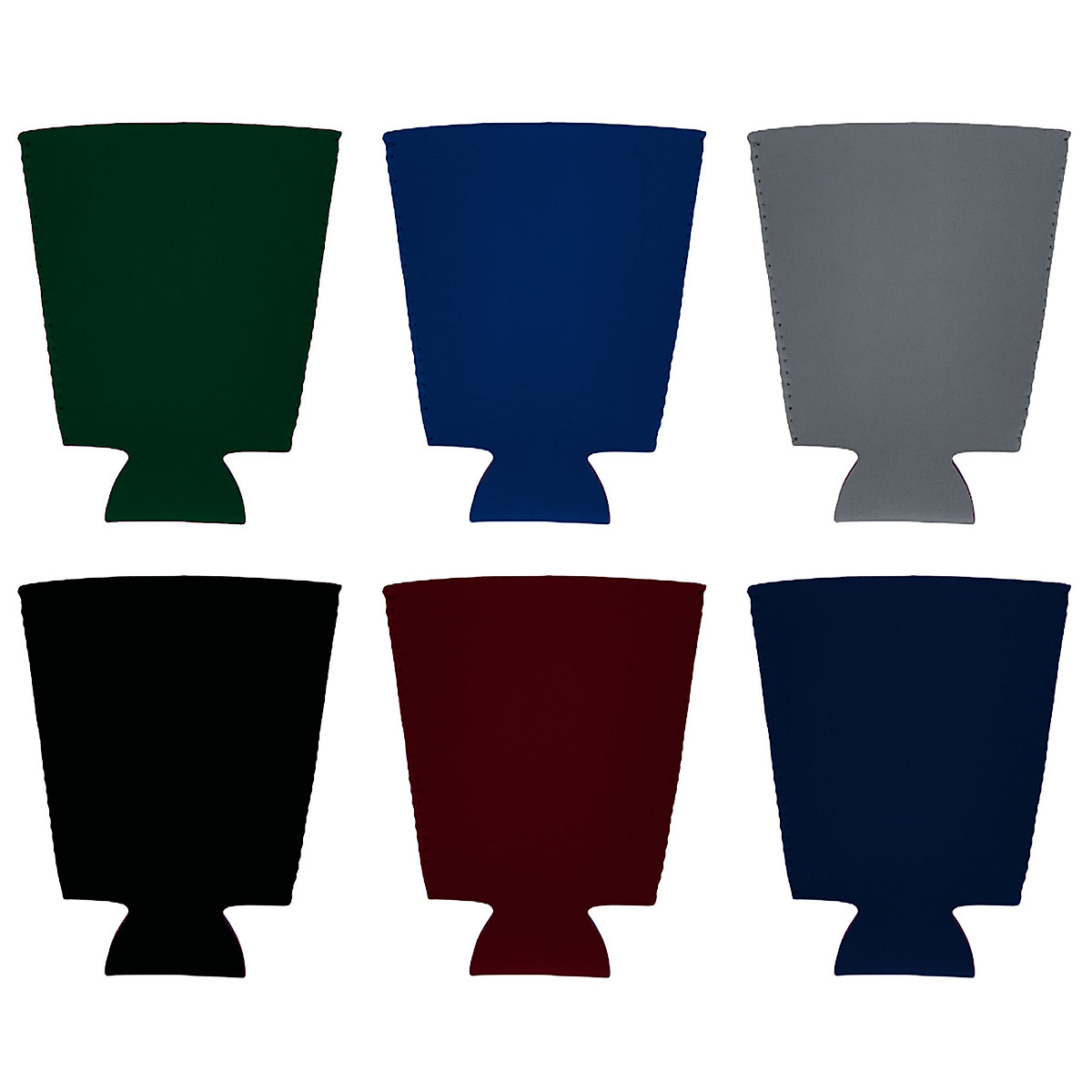 Blank Neoprene Pint Glass Coolie (Variety Color 6 Pack)