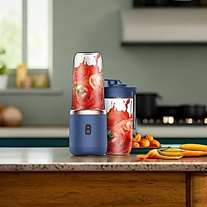 Paramexview® Portable Blender for Juices & Smoothies with 6 blades USB rechargeable 14oz Fusion Blender BPA-free and eco-friendly material