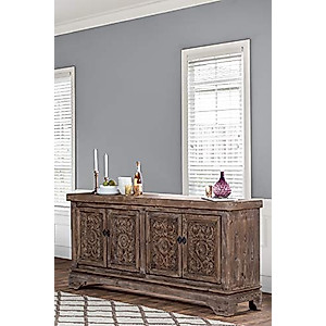 Kosas Home Allen Sideboard, 37.5Hx82Wx18D, Rustic Brown