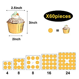 Vdomus 5-Tier Acrylic Cup Cake Stand Display Tower with LED String Lights, Dessert Tree Tower Display Tiered Cupcake Stand Holder Platter for Birthday Wedding Party Celebration, Warm