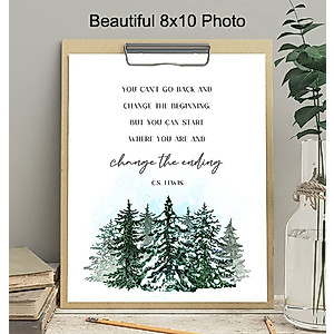 Motivational Positive Inspirational Quotes Decor Wall Art - Uplifting Encouragement Gifts for Women, Men - Uplifting Encouraging Sayings for Wall Decor - Home Office Posters 8x10