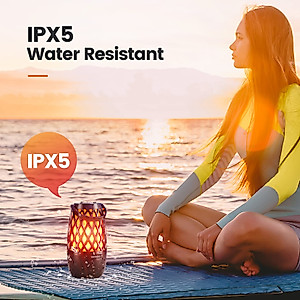 KuccHero Outdoor Bluetooth Speaker with Light, Decor, Tech Gadget Cool Stuff, Sync up to 100 Wireless Portable Speaker with Wall Mount/Stake/Hook, Waterproof for Patio/Yard/Party/Camping