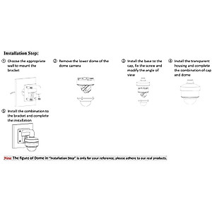 KENUCO WMS WML PC110 DS-1272ZJ-110 Wall Mount Bracket for hik-Compatible Dome Camera Compatible with DS-2CD2143G0-I(S), DS-2CD2163G0-I(S), DS-2CD2183G0-I(S)