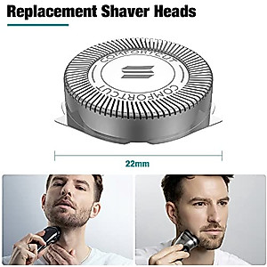 Centtechi Replacement Shaver Heads for Philips Aquatouch, 6Pcs Shaver Replacement Heads for Men Compatible with Series 1000, 2000, 3000, 5000, 6000 and Model AT8xx/AT7xx/PT8xx/PT7xx with Pointed Blade
