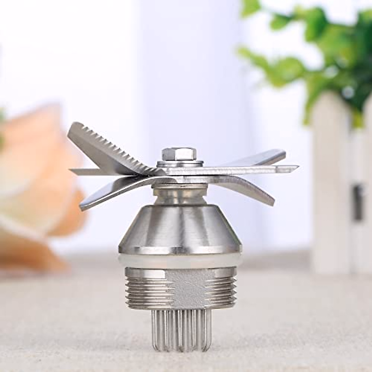 Hicello Wet Blade Assembly, Stainless Steel Blender Replacement Parts, Six Blades Blender Blade Compatible with Vitamix 1151,1152