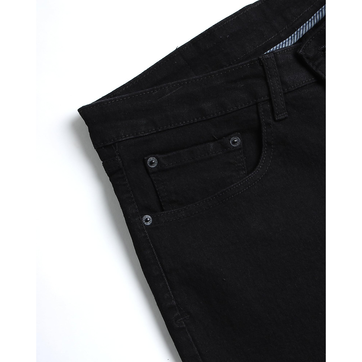 IZOD Men's Jeans, Slim Fit, Comfort Stretch Denim, Size 32X32, Black Ink