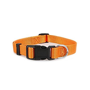 Petmate Ruff Maxx Adjustable Collar, Orange, 1 x 16-26'