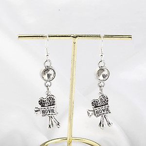 FUSTMW Movie Camera Earrings Film Director Student Gifts Filmmaker Gifts Movie lover Gift Photographer Gift Jewelry