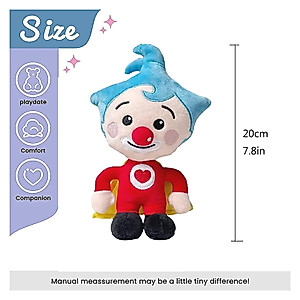 SB Goods 7.8in Plim Plush Clown,Cartoon Animation Stuffed Clown Doll Toy for Child's Progress Reward