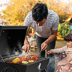 Lovely Snail Charcoal Grill Portable BBQ Grill, Barbecue Camping Grill for Outdoor Cooking, Camping and Picnic