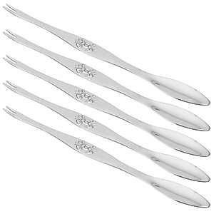 YARNOW 10 Pcs Stainless Steel Crab Fork Lobster Crab Claw Crab Peeling Fork Crab Leg Crackers Crab Crackers Crab Eating Fork Lobster Forks Seafood Eating Tool Crab Tool Hairy Crab Metal