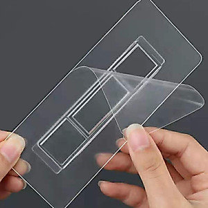 AUNMAS 6 Pack Shower Caddy Adhesive Replacement, Adhesive Shower Hooks Strong Adhesive Wall Hooks Waterproof Adhesive Hooks for Bathroom Tissue Box Toothbrush Holder