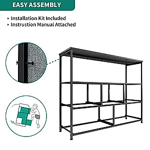 YITAHOME 5-Drawer Fabric Dresser with Shelves, Furniture Storage Tower Cabinet, Organizer for Bedroom, Living Room, Hallway, Closet, Sturdy Steel Frame, Wooden Top, Easy Pull Fabric Bins(Dark Grey)