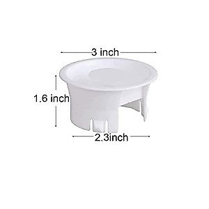 4Pieces Glass Water Pitcher Lids Glass Pitcher Lid Replacement Cap Stoppers for Water Jug Glass Bistro Pitcher,White