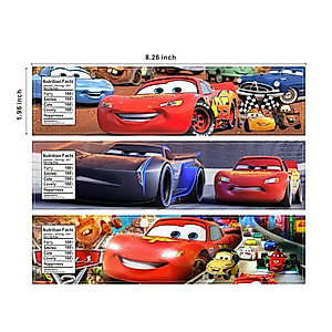 24PCS Lightning McQueen Water Bottle Labels for Cars Themed Birthday Party Supplies, Lightning McQueen Party Favors for Kids Birthday Decorations