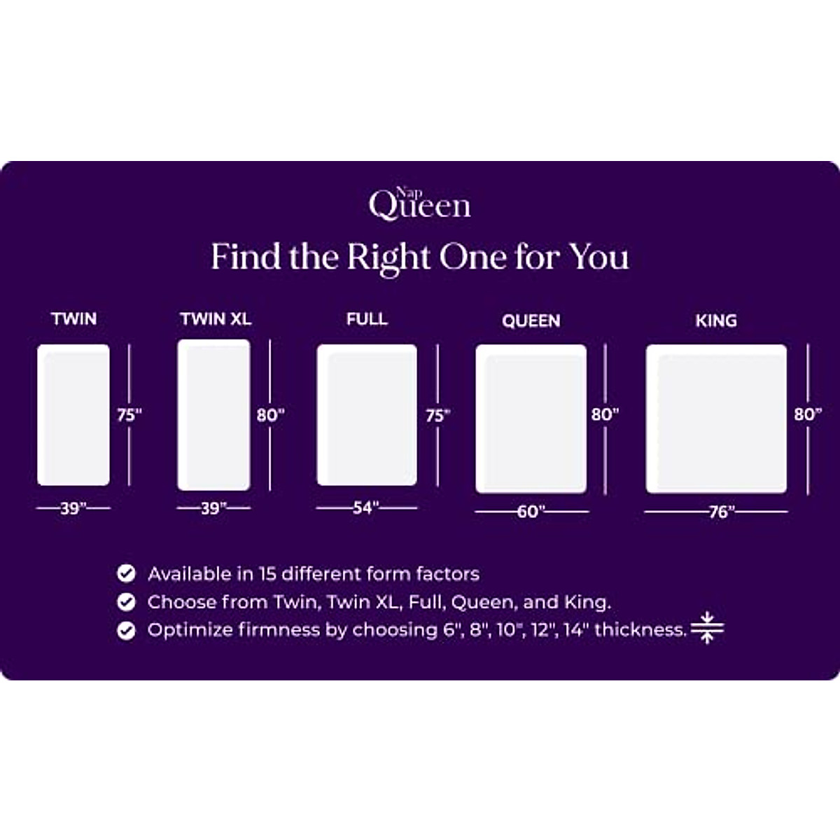 NapQueen 6 Inch Cooling Gel Twin Size Medium Firm Memory Foam Mattress, Bed in a Box