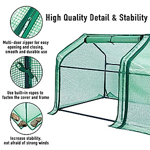Byhagern Mini Greenhouse, 71'' x 36'' x 36'' Garden Plant Green House with 2-Zipper Doors, Portable Green Hot House for Indoor/Outdoor, Patio, Backyard and Nursery