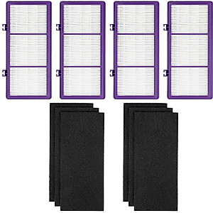 Fette Filter - AER1 Filters for Air Purifier Holmes, HAPF300AP Performance Plus Filter for Holmes, Replacement HAPF300AP-U4 (4 Ture HEPA Filters + 6 Carbon Filters (Purple)