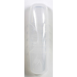 RADIUS Toothbrush Big Brush with Replaceable Brush Head BPA Free ADA Accepted - Right Hand - Marble Brush with Clear Case