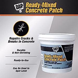 Dap 31084 Concrete Patch Interior and Exterior, 1-Quart , Gray