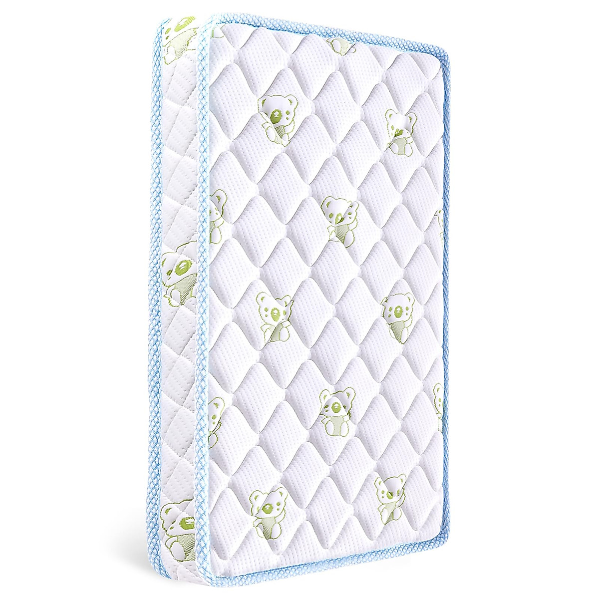 Letmxiu Premium Crib & Toddler Mattress, 100% Knitted Fabric, Premium Fleece Surface-Hypoallergenic, Soft Breathable, 5" Thick-Firm and Optimal Support, Non-Toxic Crib Mattress for Crib & Toddler Bed