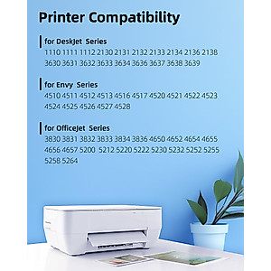 InkSpirit Remanufactured Ink Cartridge Replacement for HP 63XL 63 XL Combo Pack for OfficeJet 5200 5212 5255 3830 4652 4655 5258 4650 DeskJet 3630 2130 1112 Envy 4520 4512 Printers ( 1 Black 1 Color)