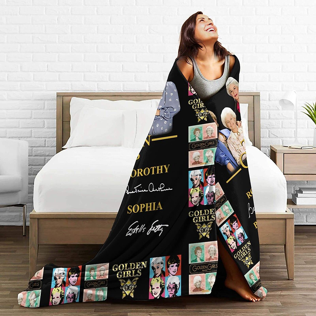 LONIMAODIE Throw Blanket for Sofa Comforter Couch Bed Recliner Living Room Bedroom