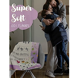 InnoBeta Bonus Mom Gifts, Bonus Mom Blanket, Stepmom Gifts, Mother's Day Birthday Gift for Stepmother, Bonus Mom, Stepmom, Thank You for Loving Me As Your Own, Soft Throw Blanket 50"x65"