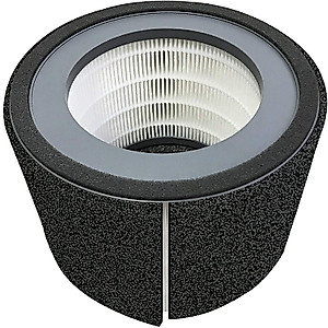 Crane Accessories Tower Air Purifier with True HEPA Filter,Black, 1 Count