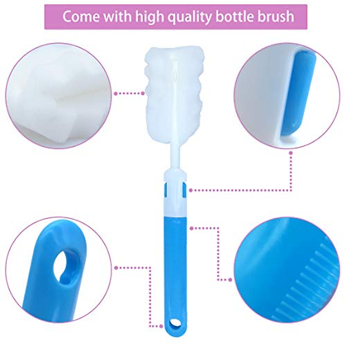 Kvvdi 2 Pack 32 oz Neoprene Glass Water Bottle Cooler Sleeve Insulator 32oz Bottle Cover Holder Carrier with Shoulder Strap