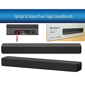UpBright 19.5V AC/DC Adapter Compatible with Sony HT-S200F 2.1 Channel 80W Stereo Soundbar S200F HTS200F 2.1ch Subwoofer HTS200F_K1 Wireless Sound Bar 19.5VDC 4.36A 85W Power Supply Battery Charger