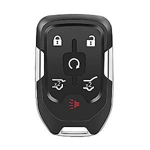 Car Key Fob Fit for GMC 2015-2020 Yukon/ Yukon XL Smart Key Compatible with Chevy 2015-2020 Suburban Chevrolet Tahoe (HYQ1AA) 6-Buttons 315 MHz Self-prgrammed Keyless Entry System