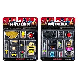 Roblox Avatar Shop Series Collection - Just Bee Yourself + Rainbow Robloxian Raver Bundle [Includes 2 Exclusive Virtual Items]