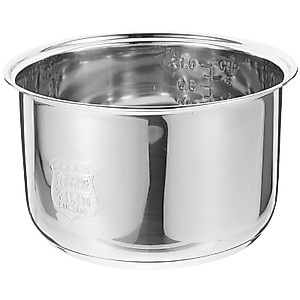 BESTonZON Rice Cooker Liner Pot Inner Pot Replacement Potrice Cooking Pan Stockpot Electric Rice Cooker Pot An Fittings Cooker Liner Container Cooking Pot Thicken Sticky Rice Stainless Steel