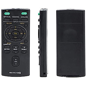 Sound Bar Remote Control RM-ANU159 Replacement for Sony Audio System HT-CT60/C SA-CT60 SS-WCT60 HT-CT60