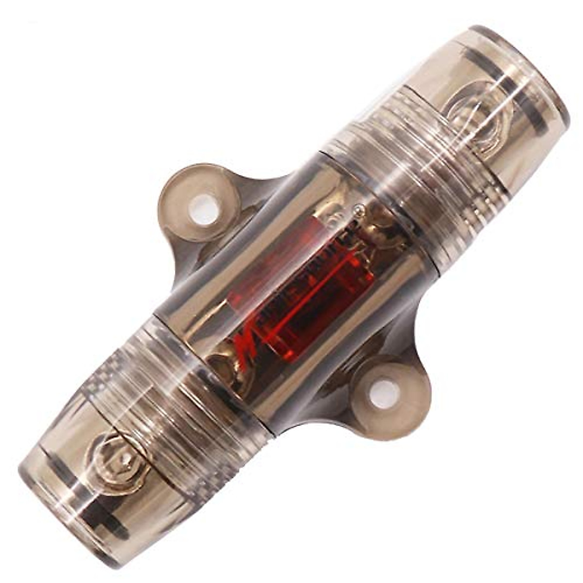 Magic source Inline 60A MANL Fuse Holder with 1ft 8 Gauge AWG Oxygen Free Copper Power Wire and O-Ring Copper Terminal to Protect Car Audio Amplifier from The Current (60A)