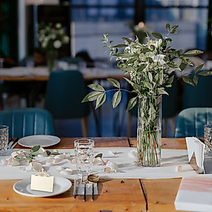 Lace Hollow Out Table Place Cards Wedding Seating Cards 50Pack Folded Place Name Cards for Wedding Banquet Events Party 3.5in Ivory