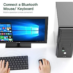 USB Bluetooth Adapter for PC, QGOO Mini Bluetooth 5.0 EDR Dongle for Desktop Computer Transfer for Laptop Bluetooth Headphones Headset Keyboard Mouse Speakers Printer Windows 7/10/11（Grey）