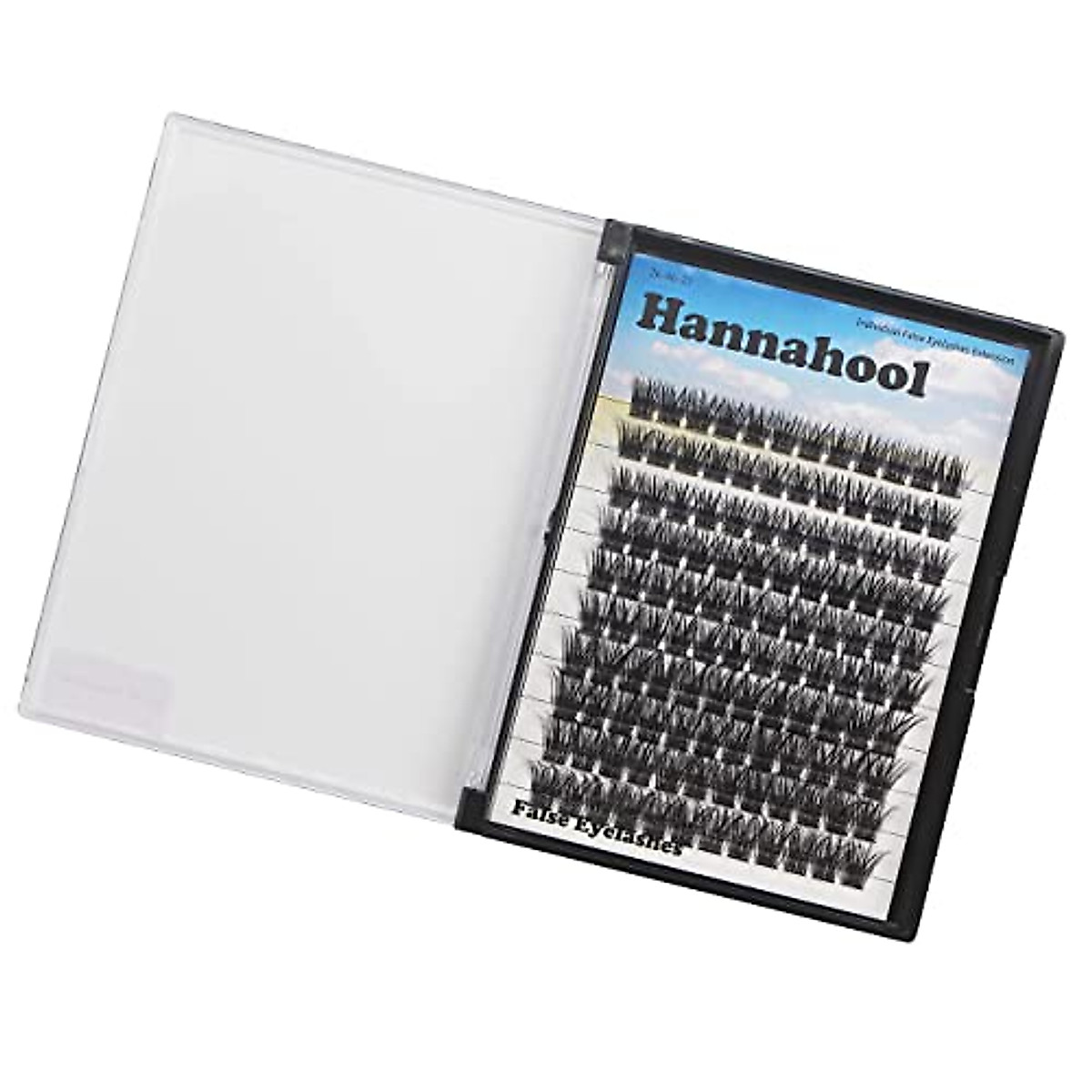 Hannahool 120pcs D Curl Individual Wide Stem Cluster DIY Eye Lashes Extensions Mixed 10-12-14-16mm/14-16-18mm/12-14-16mm Makeup Dramatic Volume Lashes (mixed 14-16-18mm)