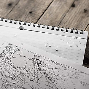 Rite In The Rain Weatherproof Legal Pad, 8.5" x 11", Gray Cover, Legal Pattern, 3 Pack (No. LP785X3), Grey