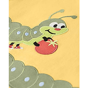 Gymboree,Boys,and Toddler Embroidered Graphic Short Sleeve T-Shirts,Gold Catepillar,3T